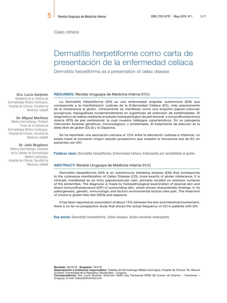 Dermatitis Y Problemas Gluten Pdf