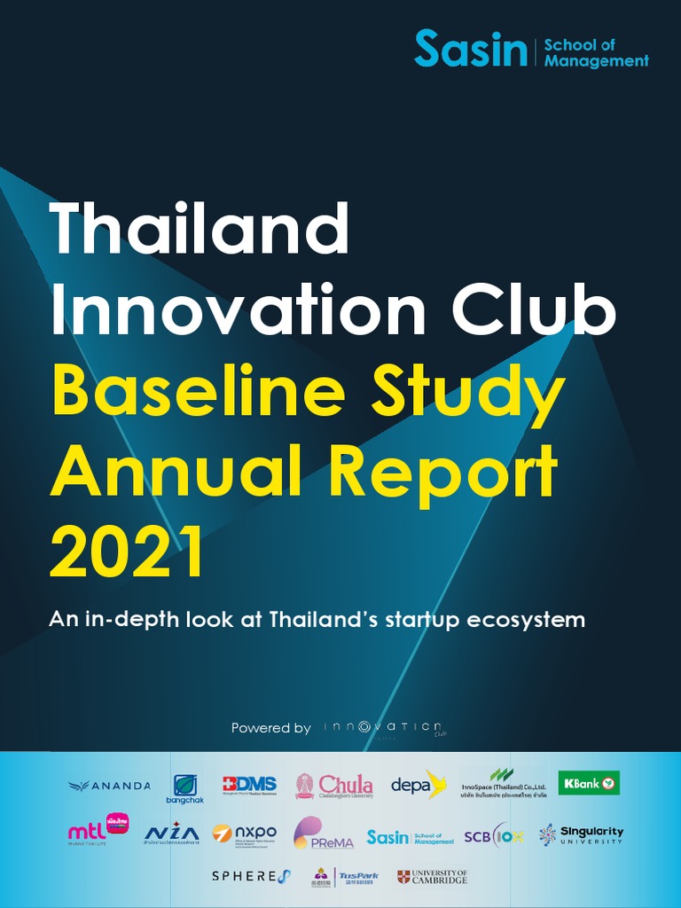 InnovationClubThailand Baseline-Study-Report 2021 PDF | PDF | Startup ...