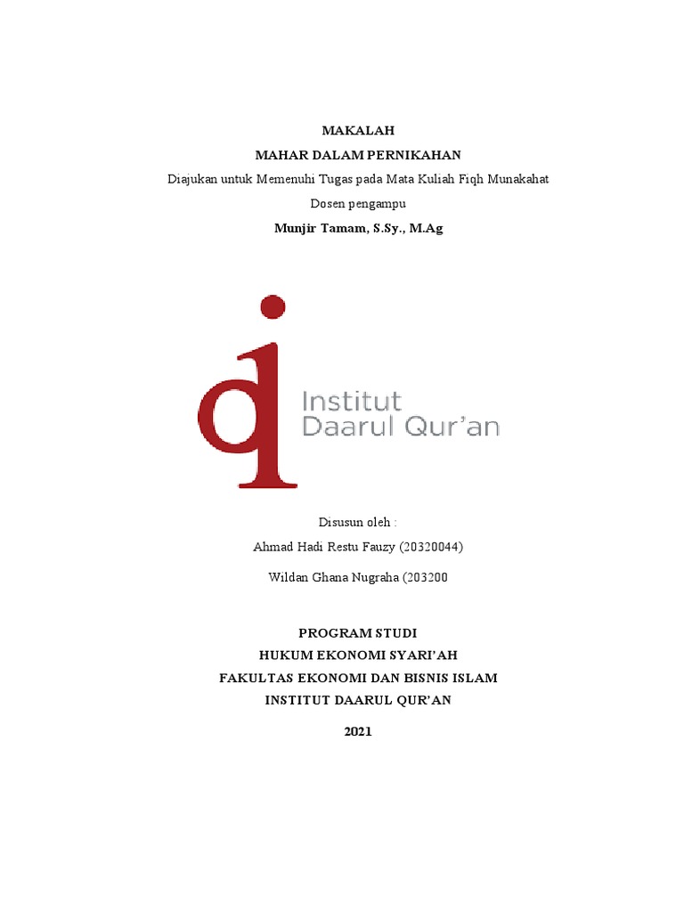 Makalah Fiqh Munakahat | PDF Makalah Fiqh Munakahat | PDF