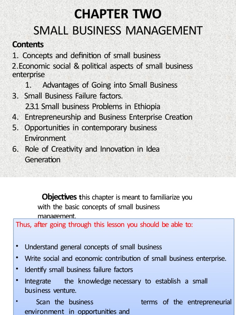 2.small Business Management. | PDF | Entrepreneurship | Small Business