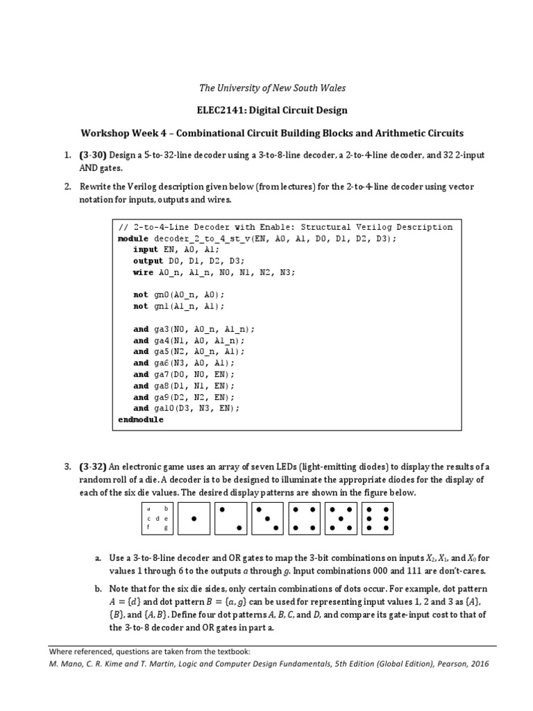 Workshop Week 4 PDF | PDF | Logic Gate | Computer Engineering