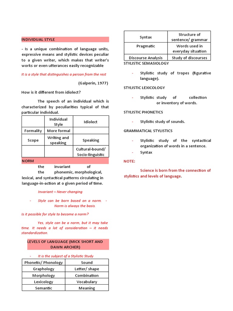 Notes Bsee110 | PDF | Phonology | Word
