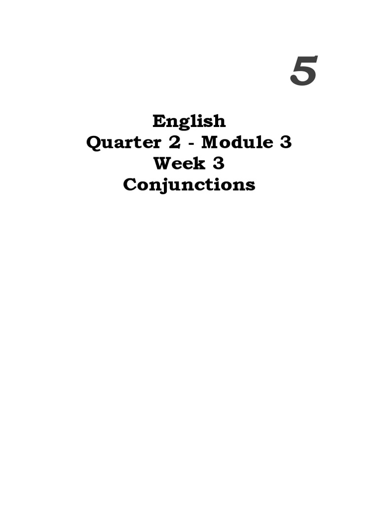 ENGLISH5 Q2 M3 Week3 | PDF | Clause | Syntax