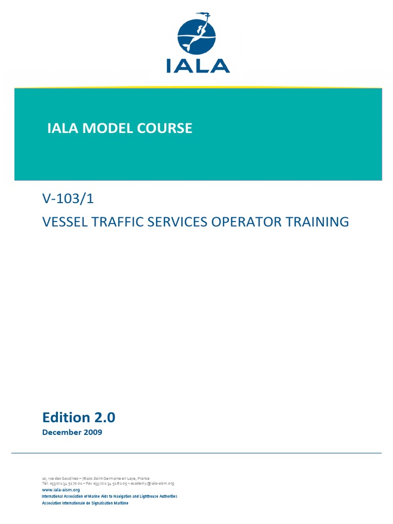 IALA Model Course V 103.1 VTS Operator PDF | PDF | Lesson Plan | Learning