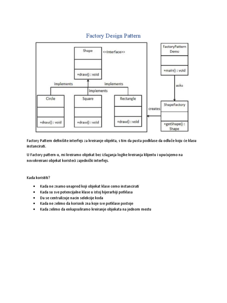 Factory Design Pattern | PDF