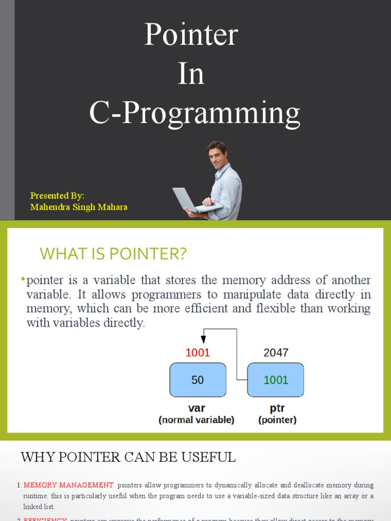 Pointer In C Programming Pdf Pointer Computer Programming C Programming Language 3039
