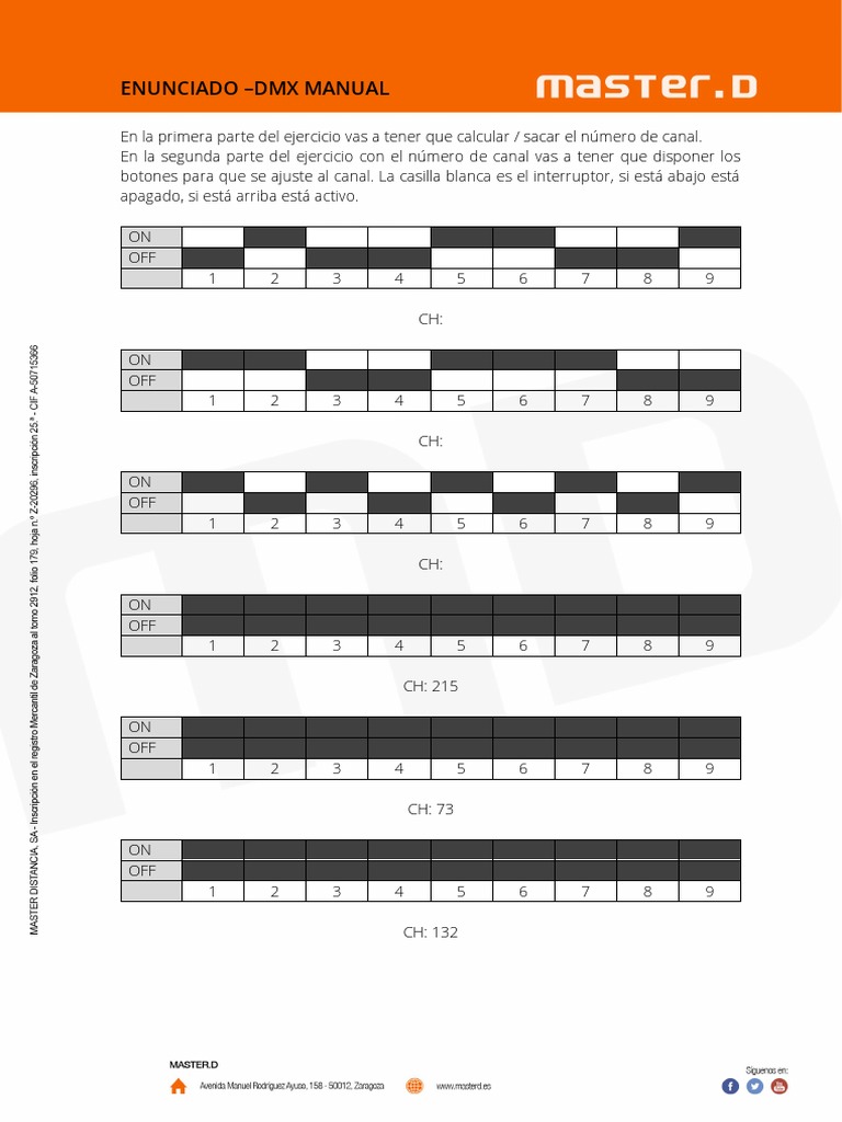 Enunciado - DMX Manual | PDF