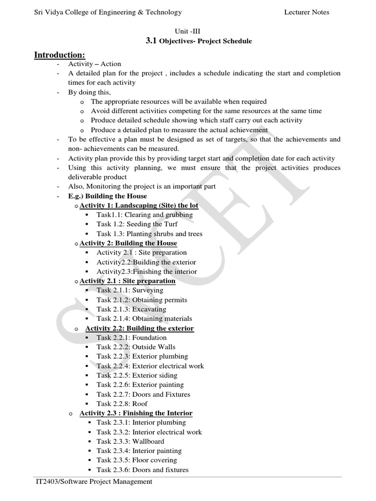 SPM Unit2 Notes | PDF | Risk | Project Management