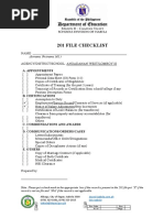201 File Checklist | PDF