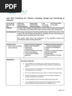 Safe Working Procedure For Loading and Unloading | PDF | Safety ...