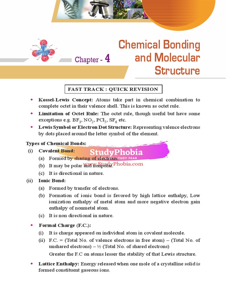 Chemical Bonding and Molecular Structure | PDF | Chemical Bond ...