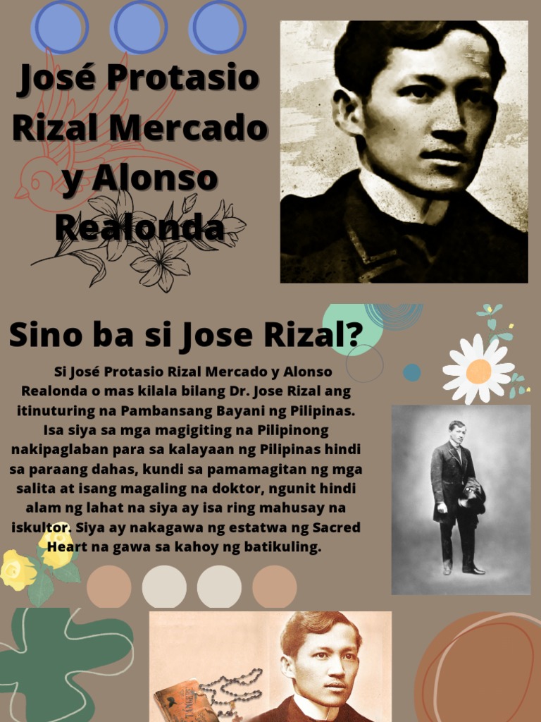 José Protasio Rizal Mercado y Alonso Realonda | PDF José Protasio Rizal Mercado y Alonso Realonda | PDF