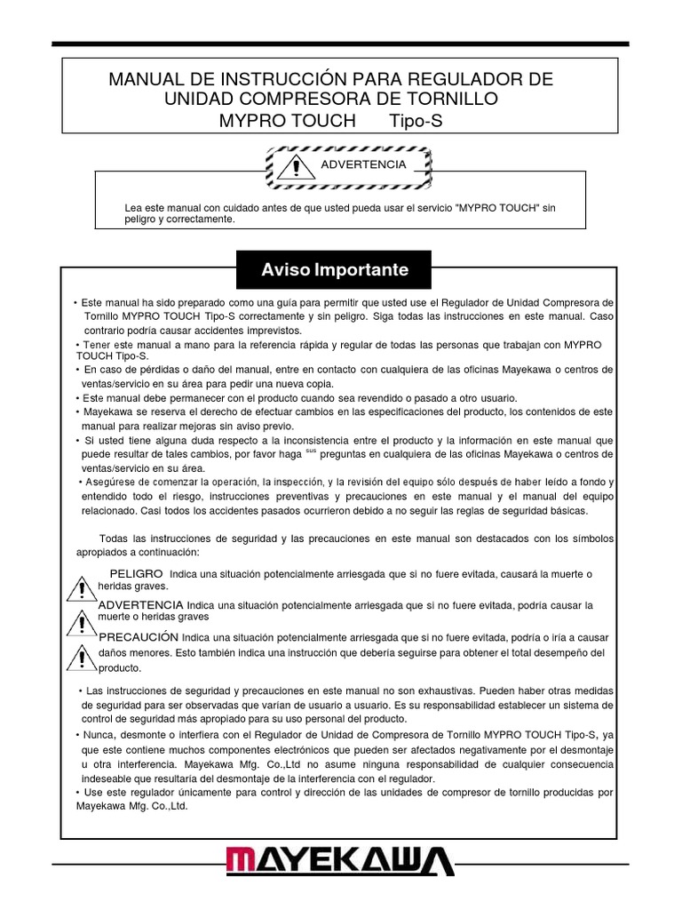 MYPRO TOUCH Type-S - Espanhol Mycom 4 | PDF | USB | Refrigeración