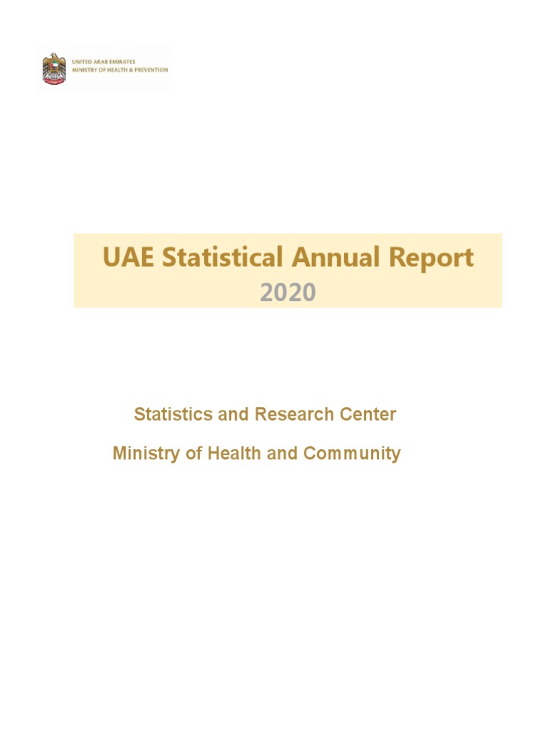 UAE Statistical Annual Report 2020 | PDF | United Arab Emirates ...