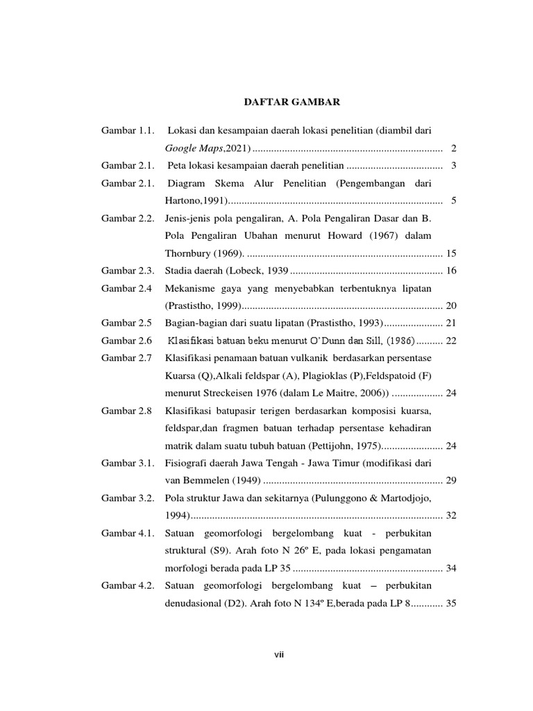 DAFTAR Gambar Dan Daftar Tabel PDF | PDF