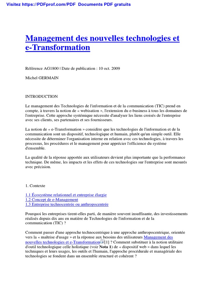 E-Management - PDFprof - Com - Cours - Management - Cours - en - PDF - E - Management - 77 - PDF ...