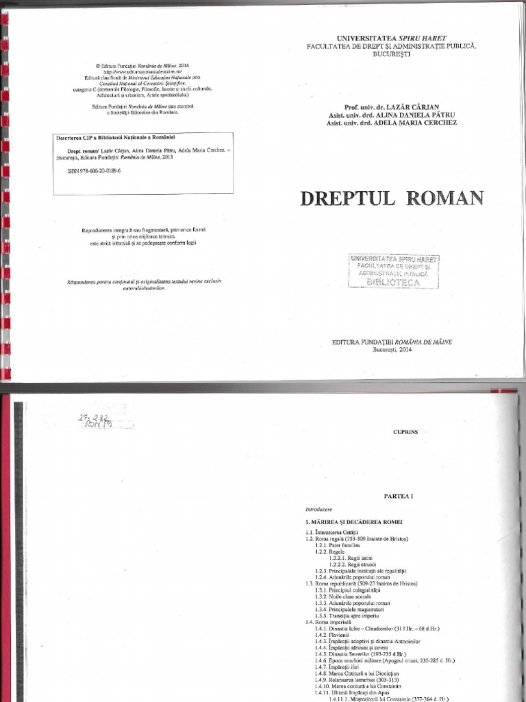 Drept Roman I - Compressed | PDF