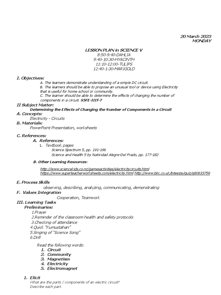 Science 5-Dlp-March 20, 2023 | PDF