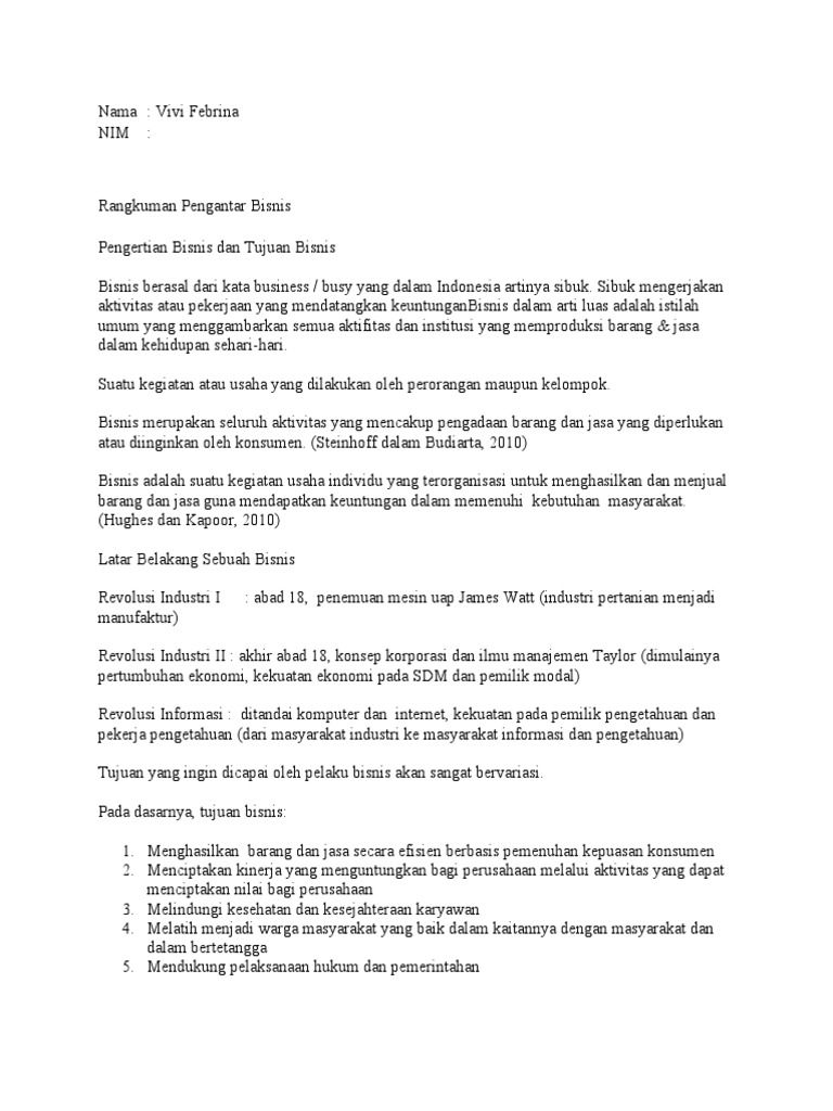 Tugas Merangkum Materi Perkuliahan | PDF