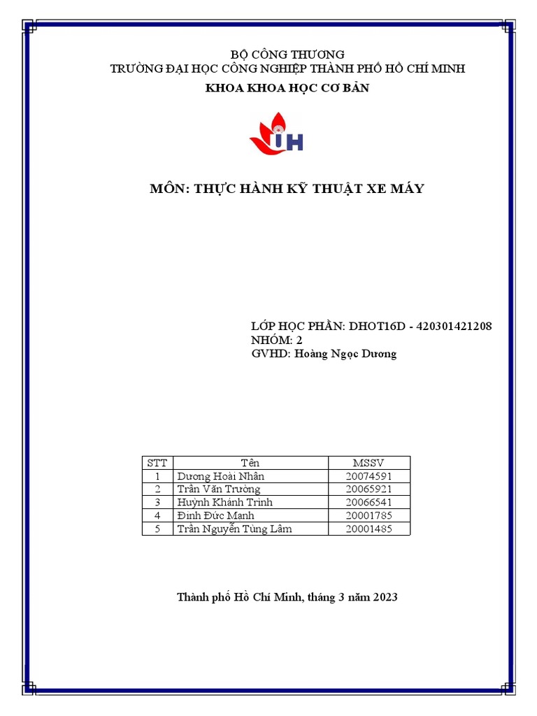 Báo Cáo C A Nhóm 2 | PDF