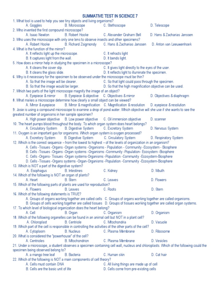 Summat Ive | PDF | Cell (Biology) | Microscope
