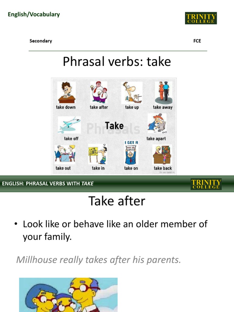 Phrasal Verbs With Take PDF | PDF