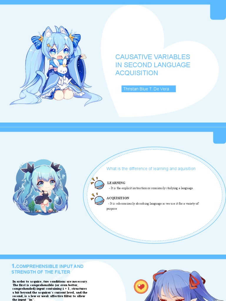 Causative Variables in Second Language Acquisition DE VERA | PDF | Foreign Language Studies