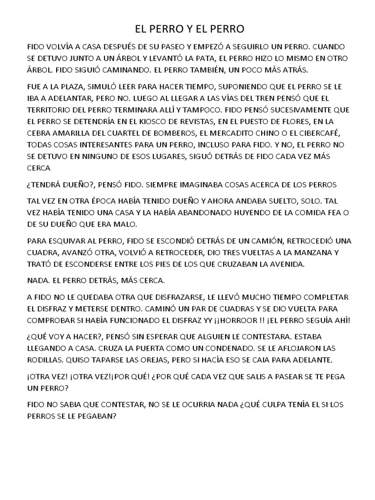 El Perro y El Perro | PDF