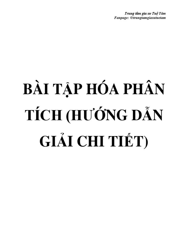 (123doc) - Bai-Tap-Hoa-Phan-Tich-Huong-Dan-Giai-Chi-Tiet | PDF