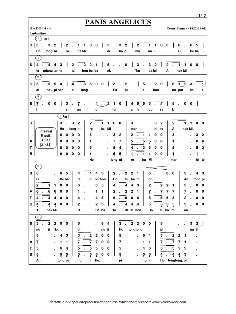 Panis Angelicus | PDF