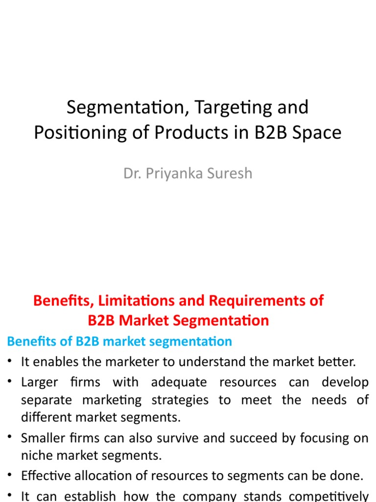 Session 4 - STP | PDF | Market Segmentation | Marketing