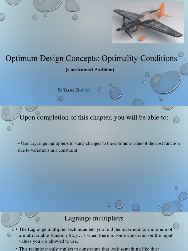 CH 4-Design Optimization-Optimum Design Concepts-B PDF | PDF | Numerical Analysis | Mathematics ...