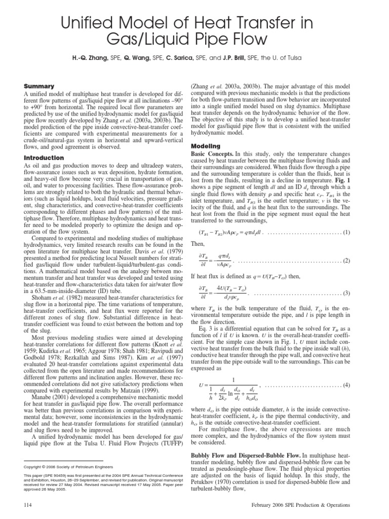 Zhang2006 PDF | PDF | Heat Transfer | Fluid Dynamics