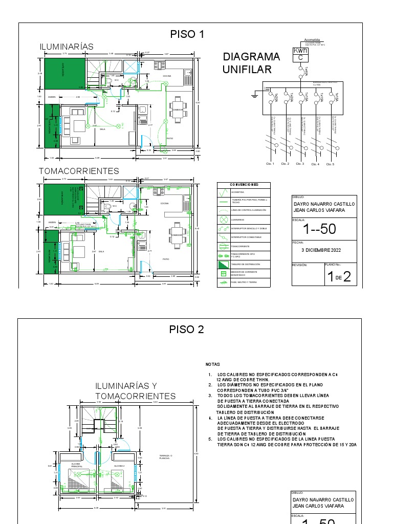 PLANO Autocad Eléctrico | PDF | Ingeniería de Edificación | Naturaleza