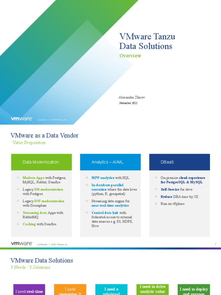 VMware Greenplum Overview | PDF | Apache Spark | Postgre Sql