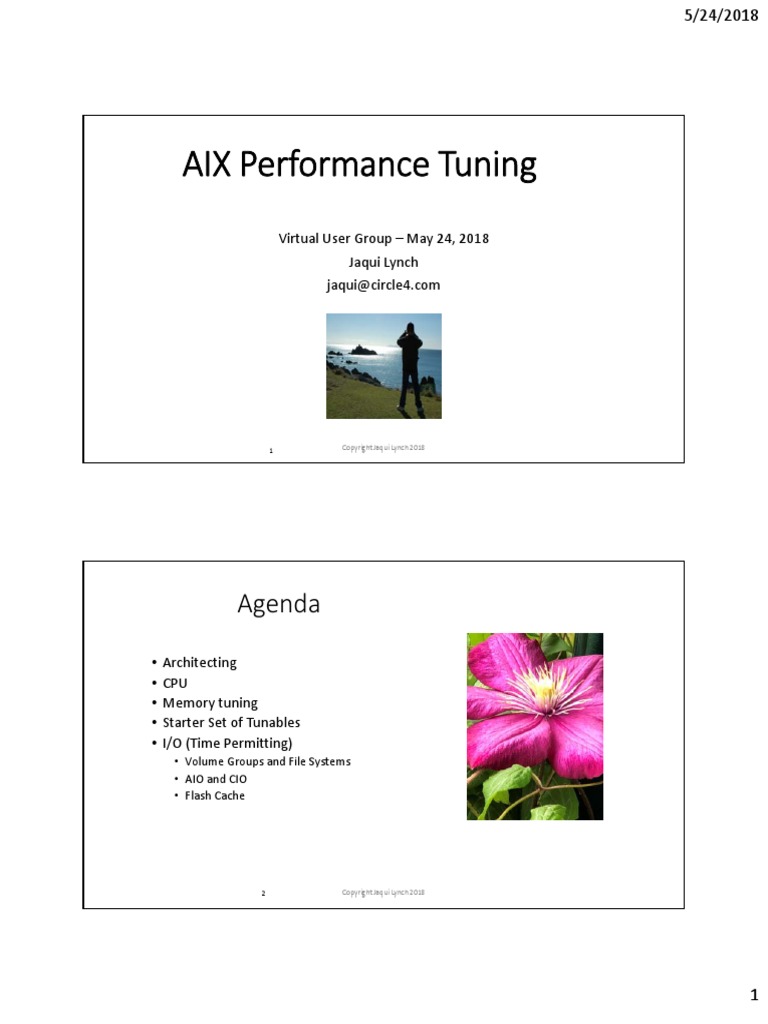 AIX Performance Tuning VUG May2418 | PDF | Central Processing Unit | Computer Science