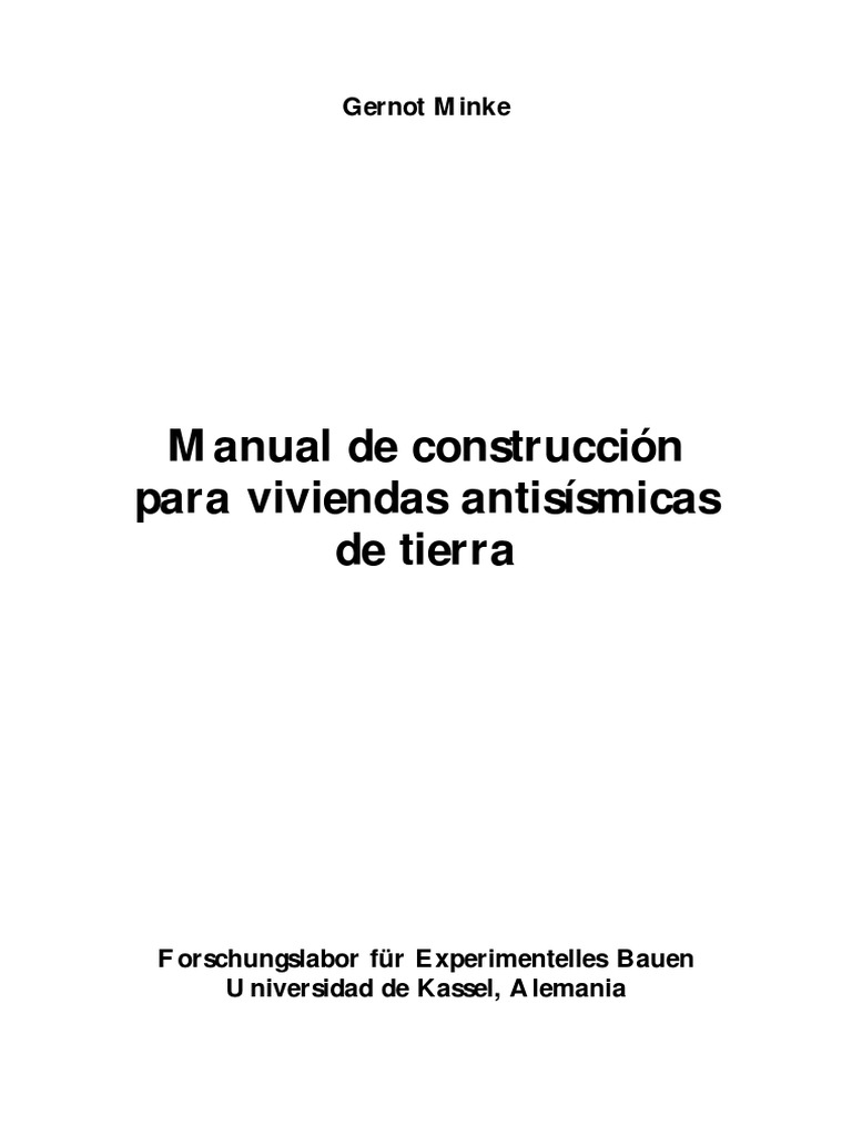 Gernot Minke Manual de Construccion para | PDF | Diseño arquitectonico ...
