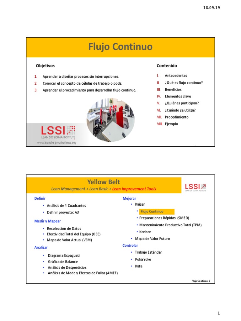 Flujo Continuo en Lean Manufacturing | PDF | Lean Manufacturing ...