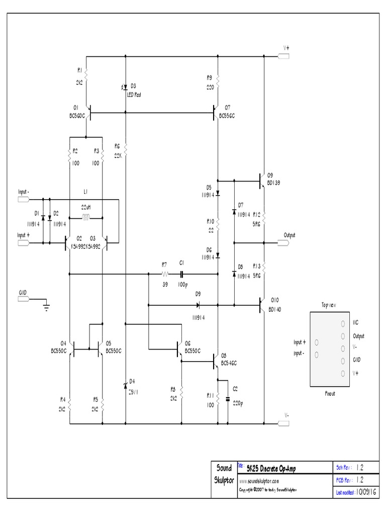 sk25 Schematic 03 | PDF | Operational Amplifier | Electrical Circuits