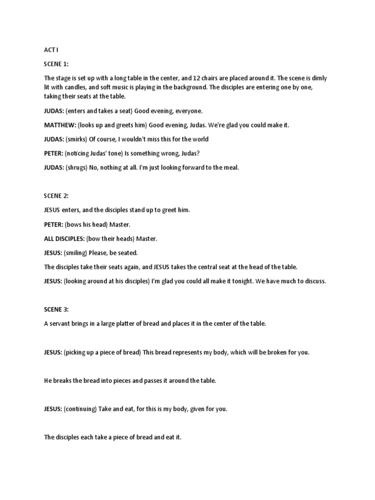 Group 2 Script Roleplay | PDF | Jesus | Judas Iscariot