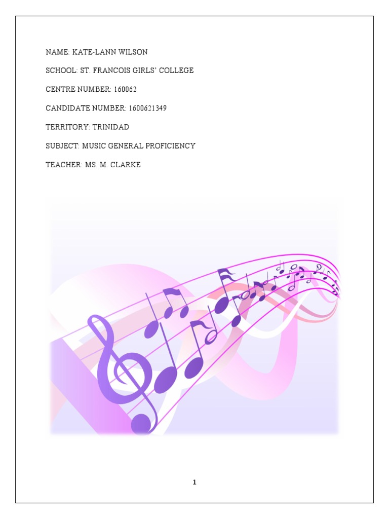 Final Music Sba PDF | PDF | Song Structure | Rhythm