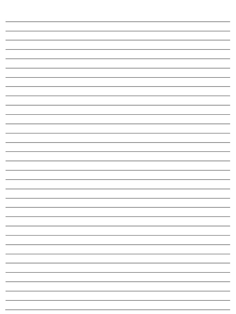 Single Line Paper - 7mm PDF | PDF