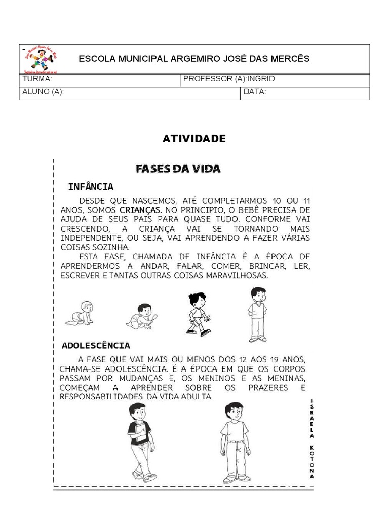 Atividade Classe 1 e 2 Ano 0703 | PDF