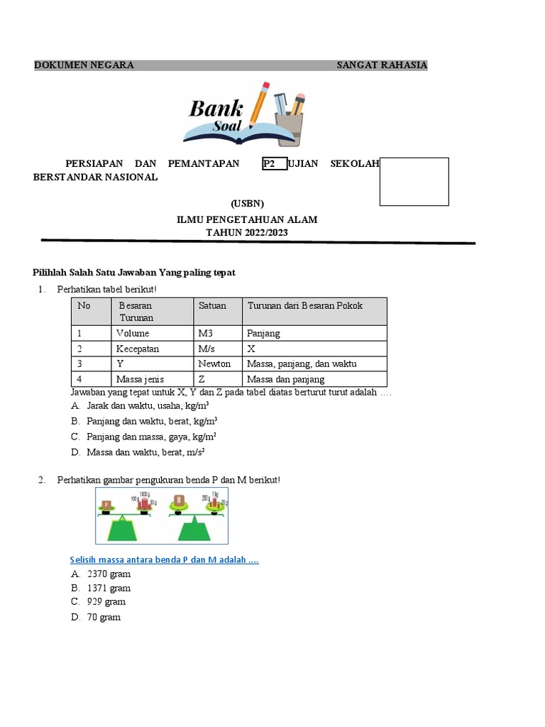 Soal Try Out Ipa | PDF