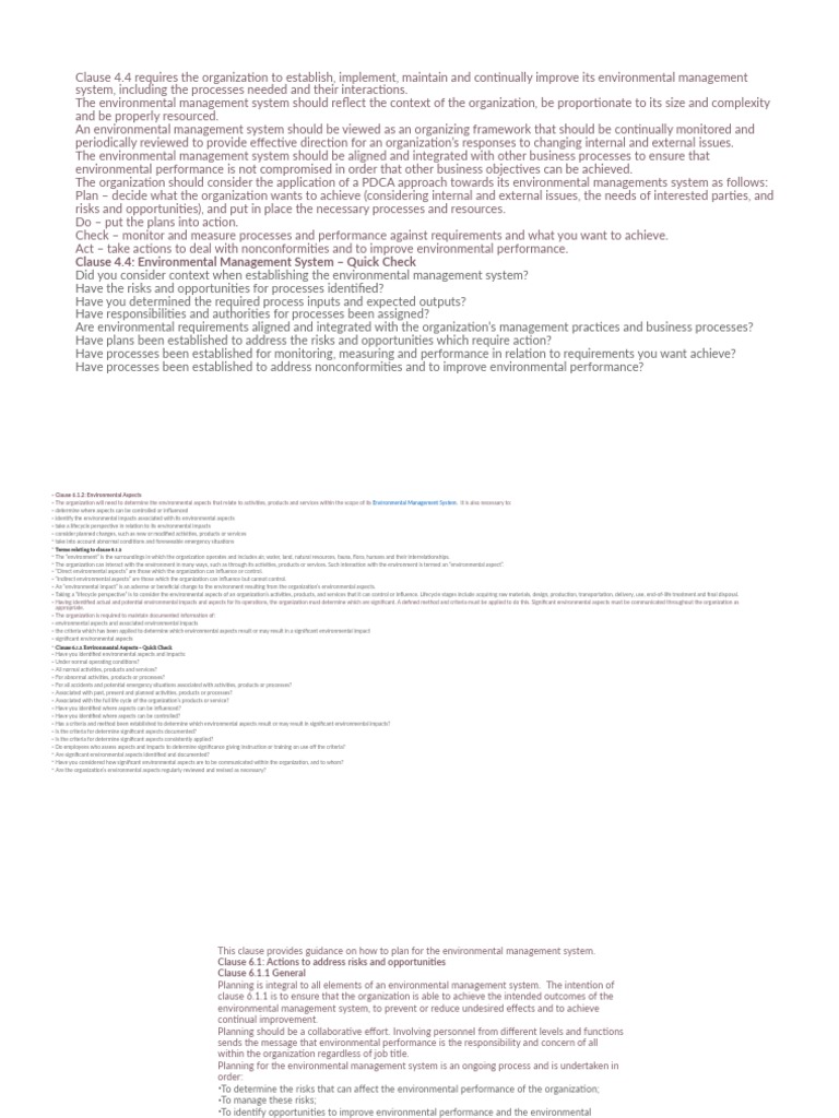 Environmental Management System Guidelines | PDF | Environmental ...