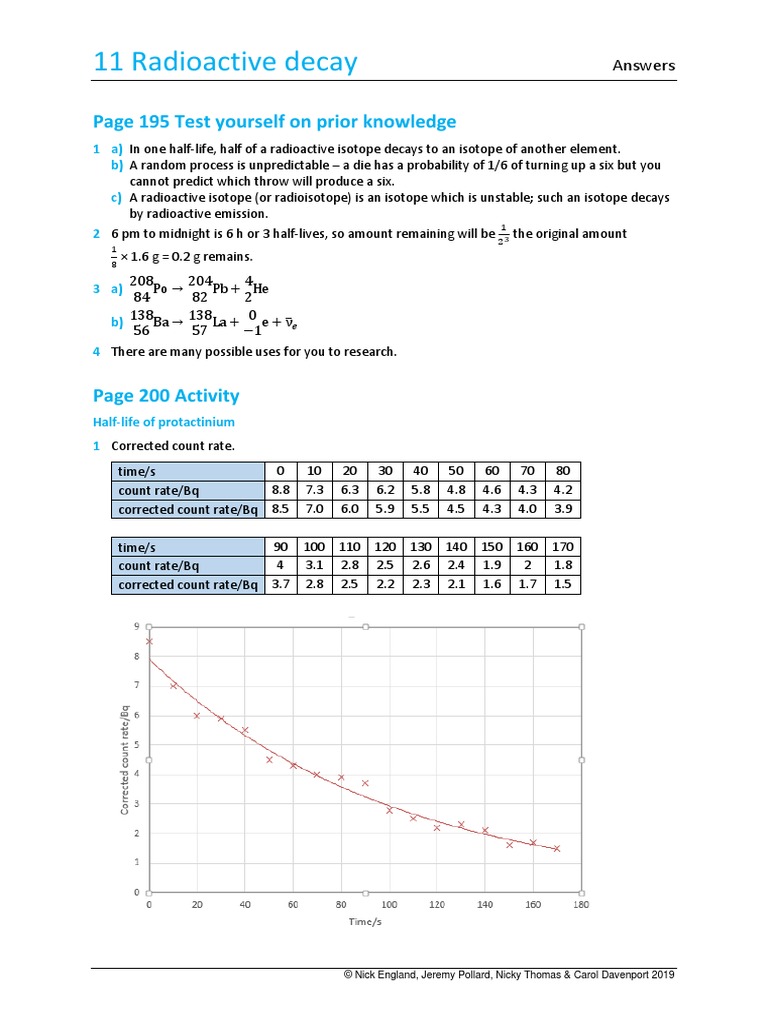 11 Radioactive Decay | PDF | Atomic Nucleus | Radioactive Decay