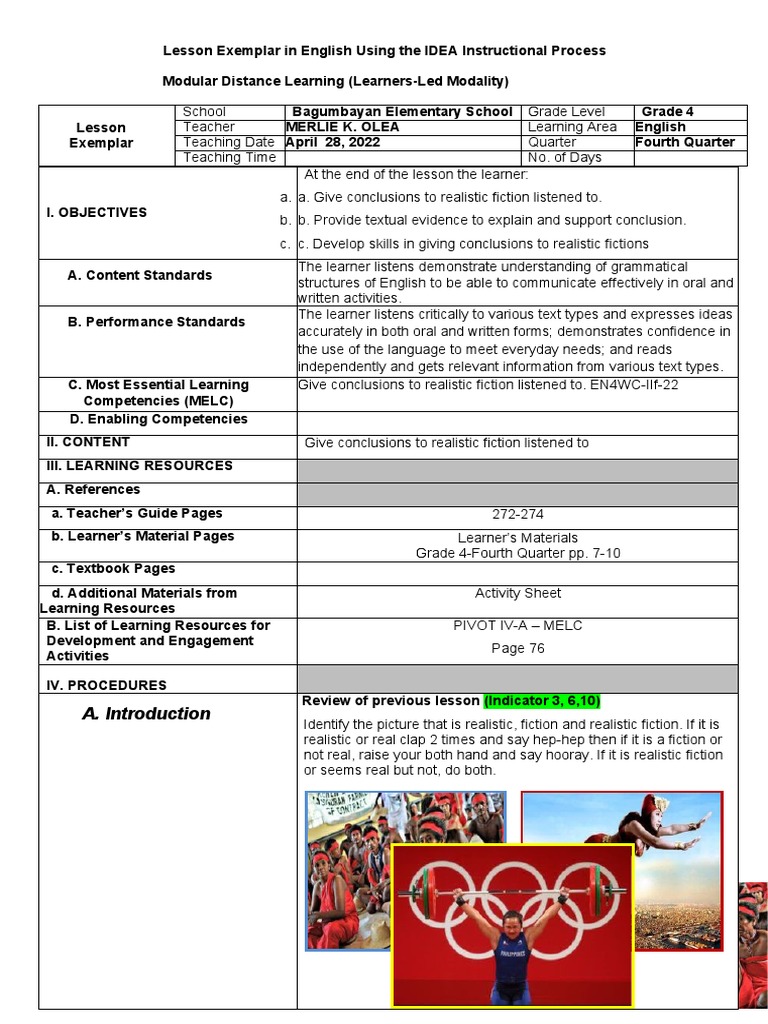 Cot 2-Mko Q4G4-W1 | PDF | Learning | Thunder