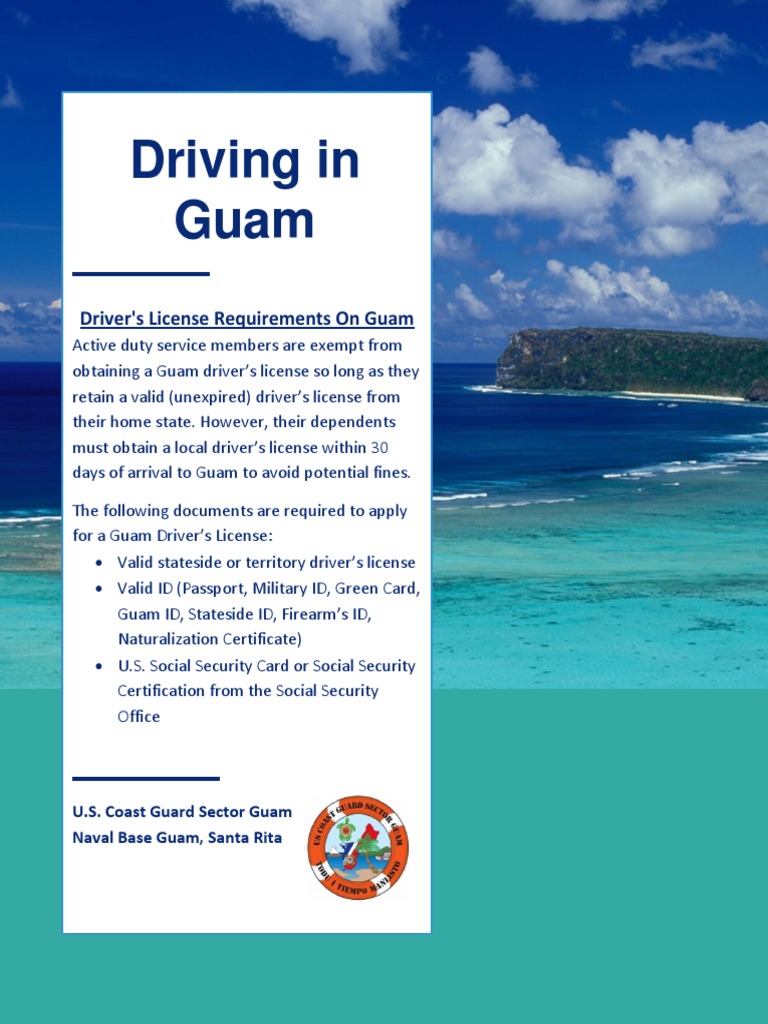 Driving in Guam PDF | PDF | Driver's License | Identity Document