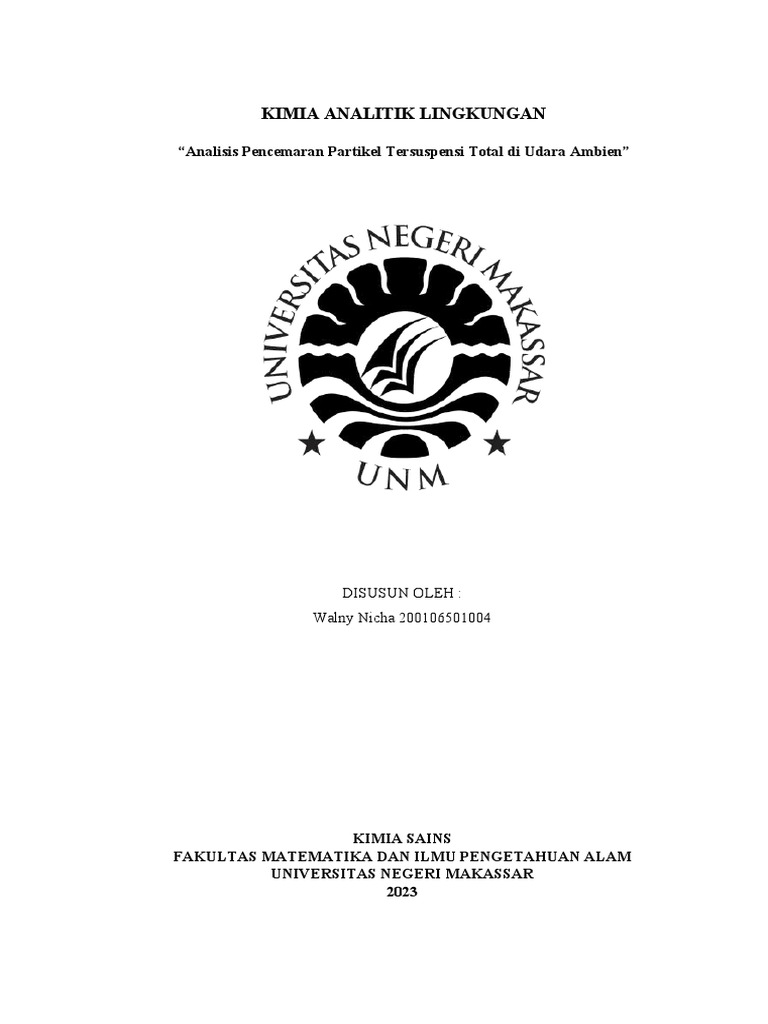Tugas Analitik Lingkungan Paper | PDF