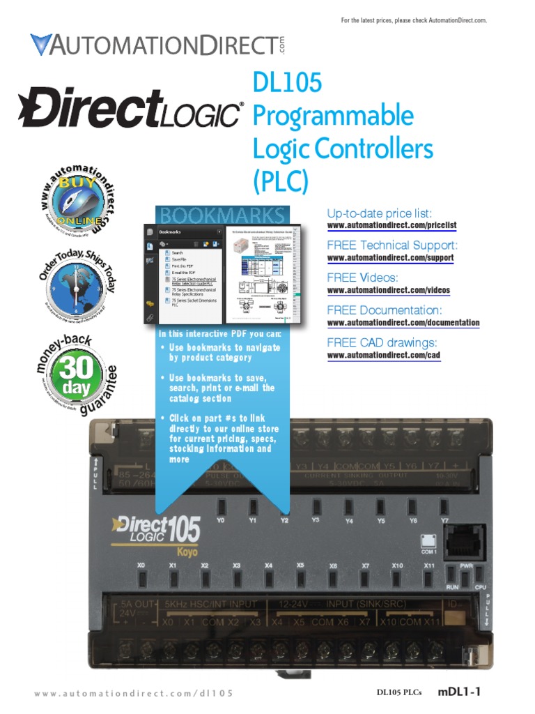 3 dl105 PLC Programmable Logic Controller PDF | PDF | Programmable ...